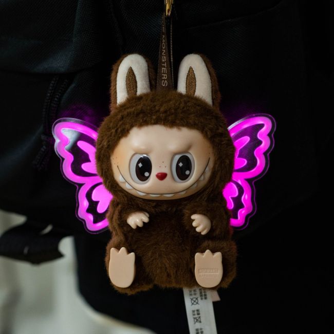 LED Dreamy Neon Pink Glowing Acrylic Wings for LABUBU Dolls DLCB03