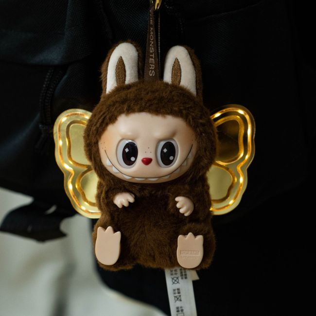 LED Luxury Gold - toned Acrylic Wings for LABUBU Dolls DLCB02