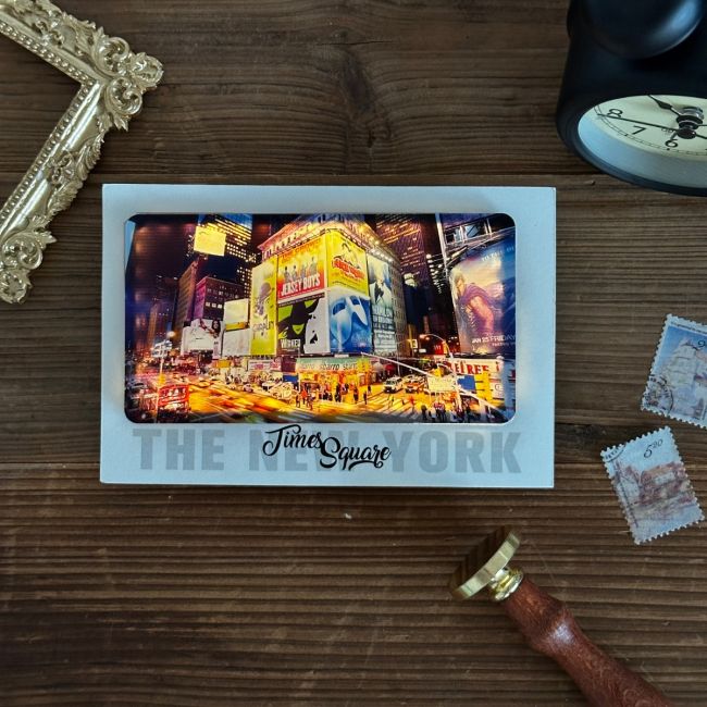 Times Square Light Up Postcard LED New York City Card DLMC03