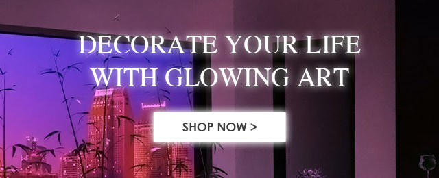 Luminous Acrylic Wall Prints, Lighted Wall Art, Holiday Decor Light ...